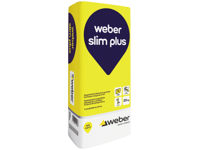 weber slim plus : Adhesivos flexibles y grandes formatos > Colocación ...